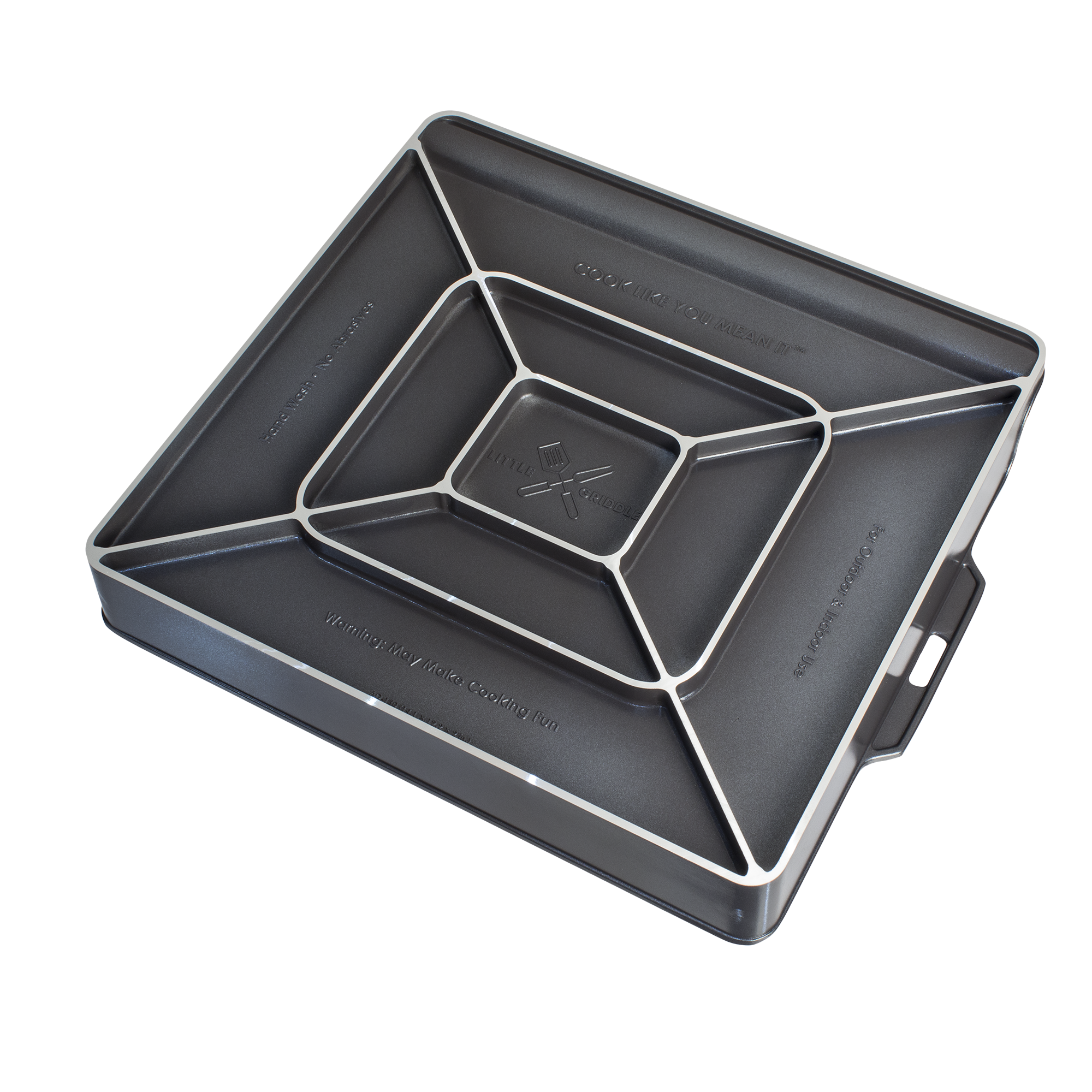 The Little Griddle, A Handy Portable Nonstick Cast Aluminum Grill Top ...