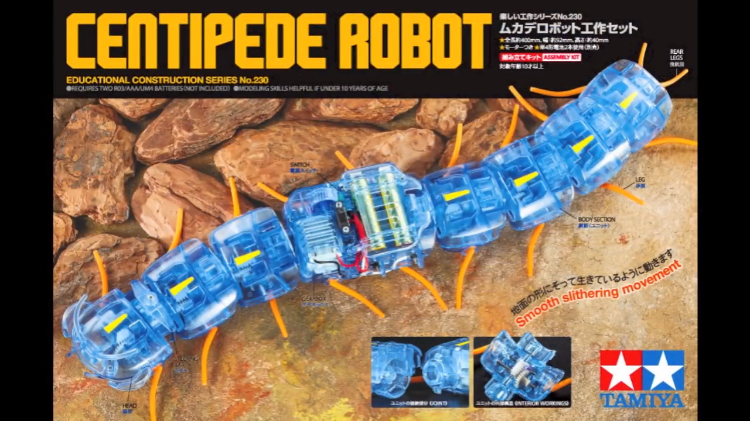 A Slithering Centipede Robot Kit With a Segmented Body and Flexible ...