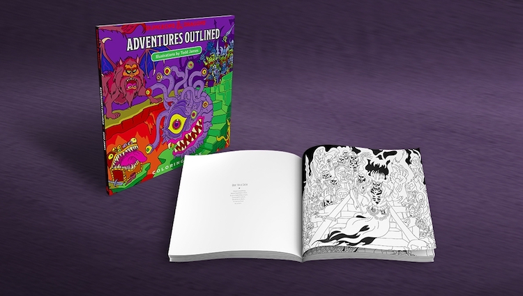 A Wonderful Dungeons & Dragons Coloring Book