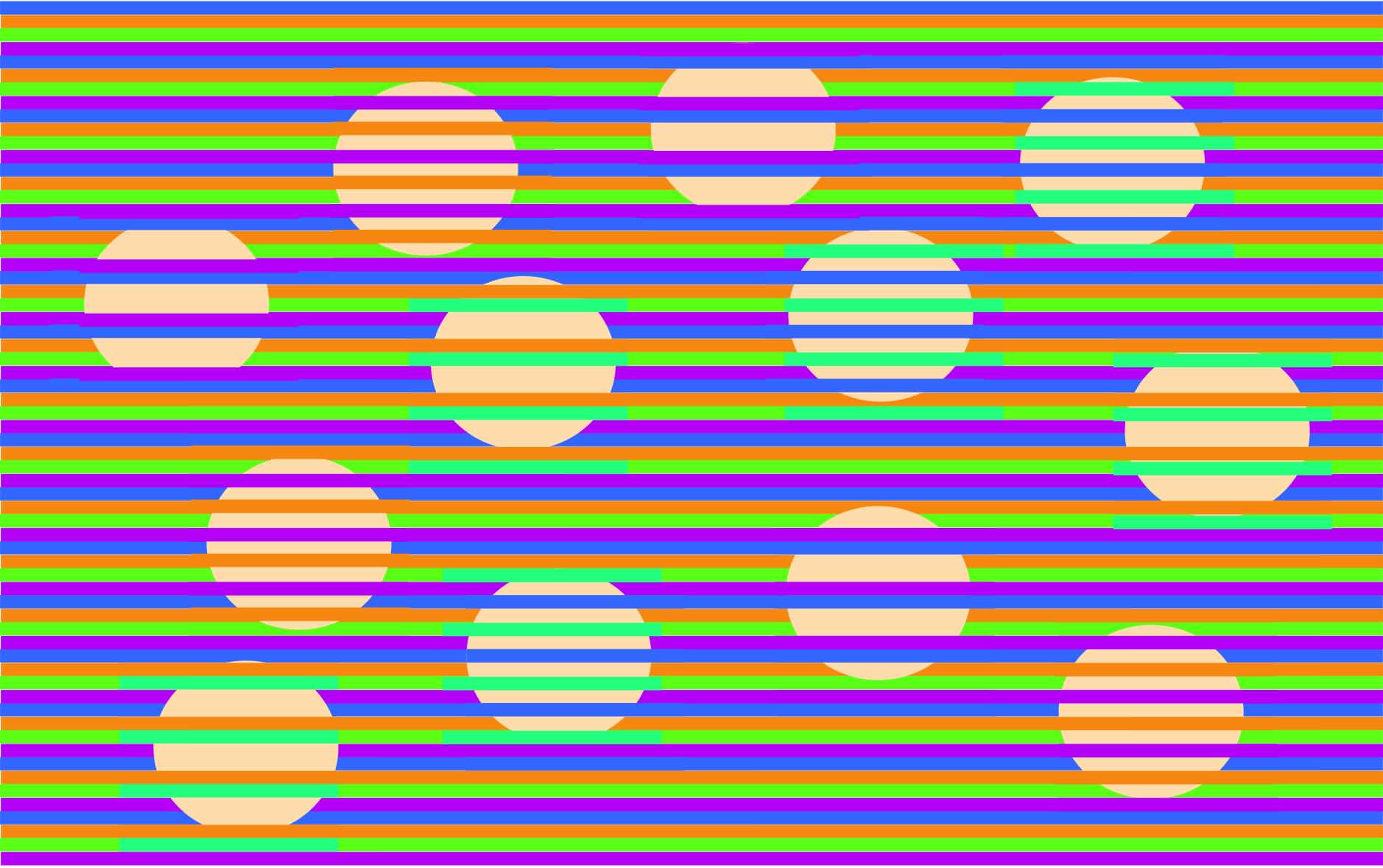 A Vivid Visual Illusion That Makes Dots of the Same Color Appear ...