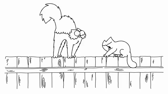 Simon's Cat Wages War on Feline Bully Next Door