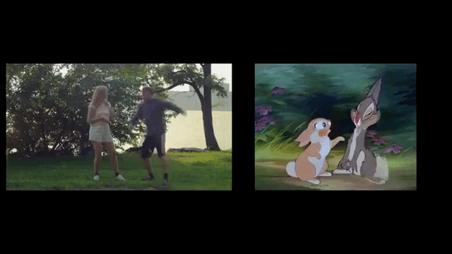 A Shot-by-Shot Recreation of Thumper's 'Twitterpated' Scene From 'Bambi ...