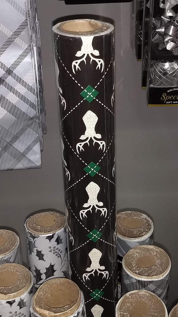 Christmas Squid Wrapping Paper