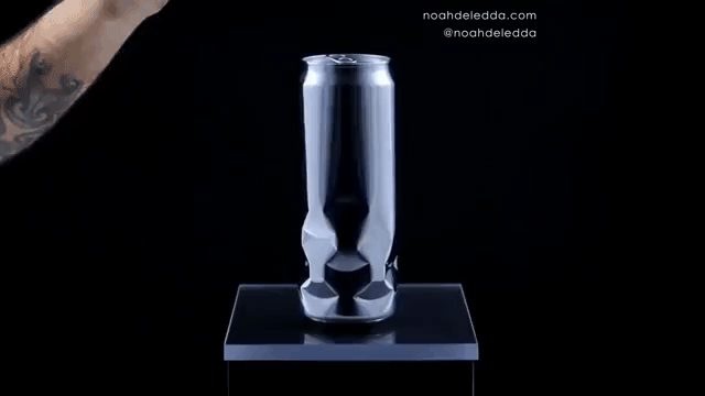 Shiny Aluminum Can Sculptures That Feature Gorgeous Geometric Designs ...