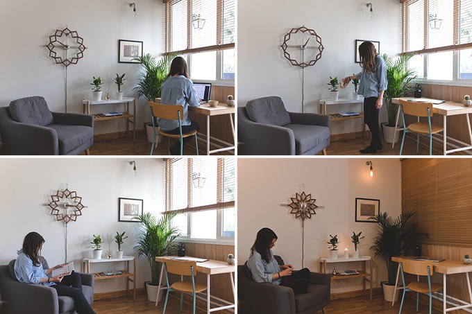 A Unique Kinetic Wall Clock That Gradually Expands and Contracts With ...