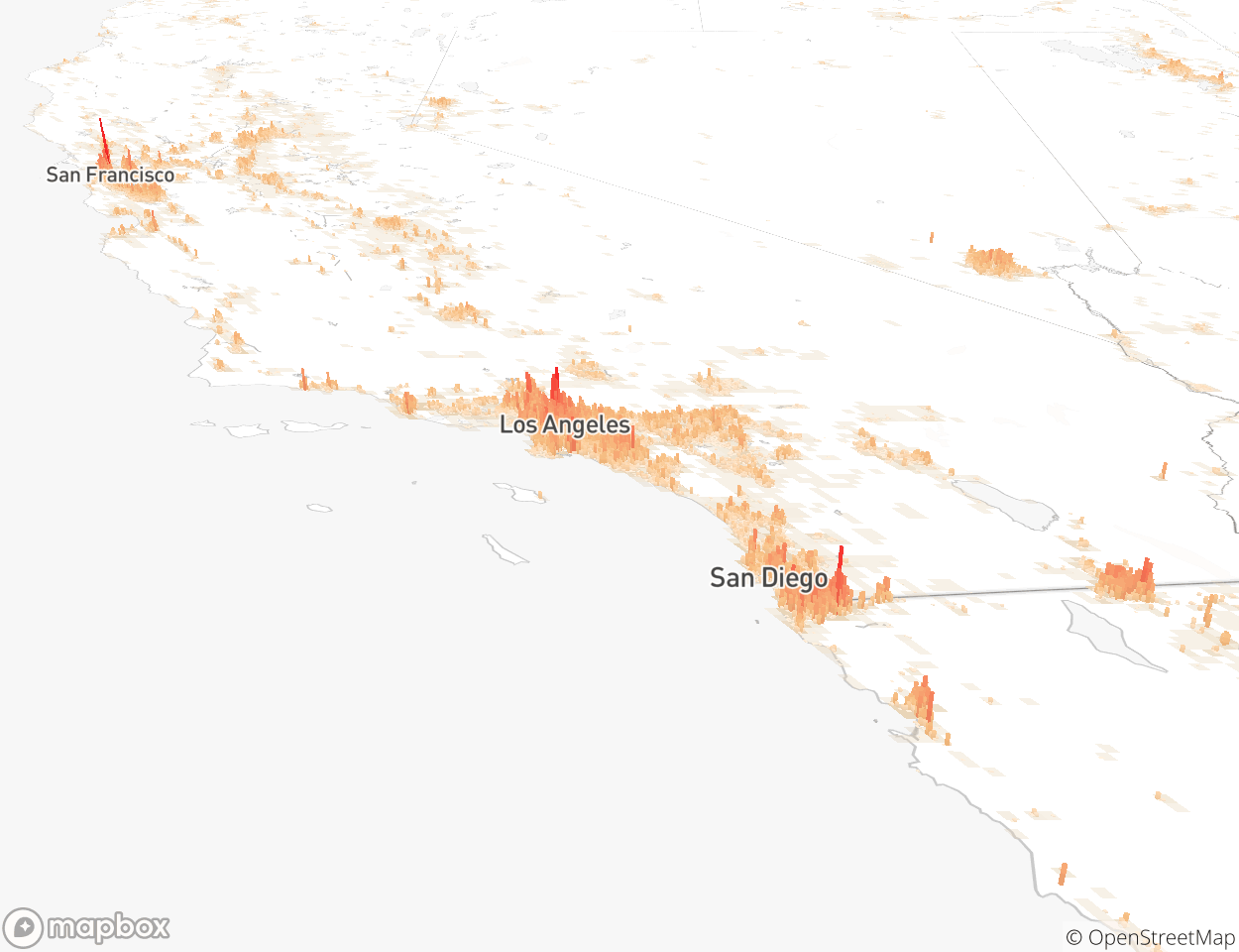 Human Terrain, 3D Data Visualizations That Measure Global Density as ...