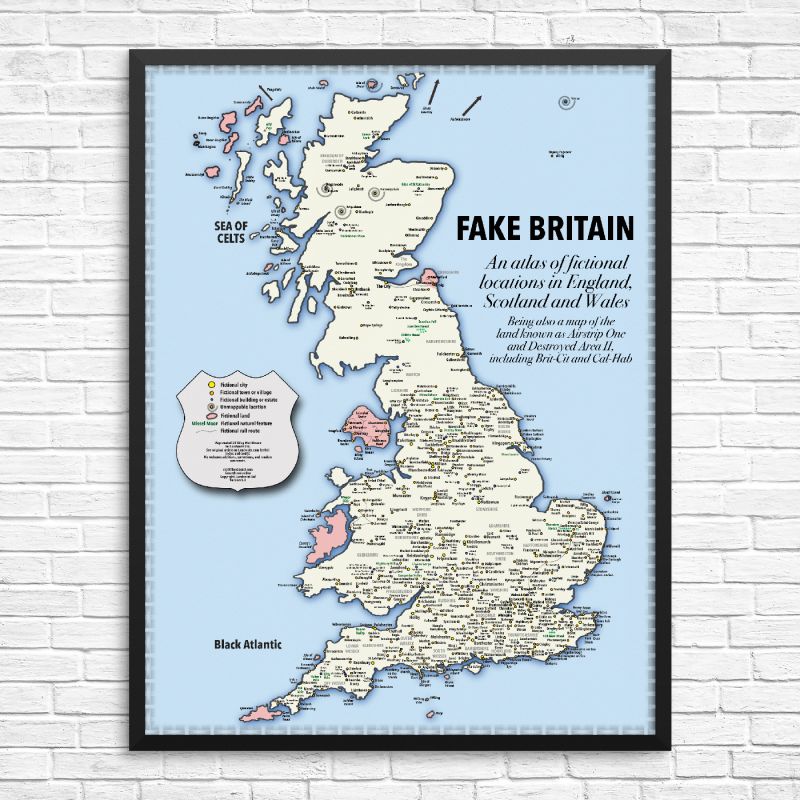 A Clever Map of Great Britain That Plots Fictional Locations From Film ...