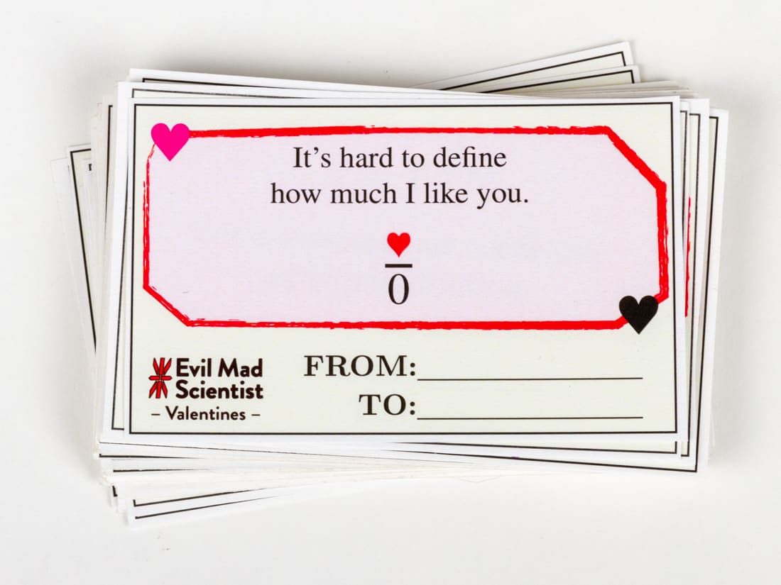 Nerdy Science and Math Themed Valentine's Day Cards by Evil Mad ...