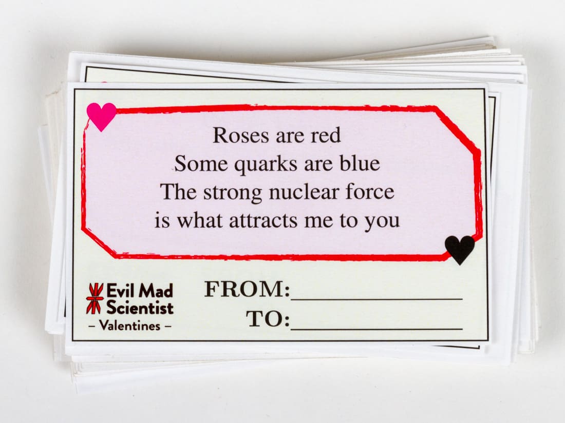 Nerdy Science and Math Themed Valentine's Day Cards by Evil Mad ...