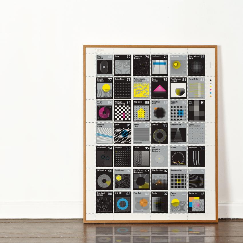 Colorful Posters With Iconic Rock Albums of Different Genres Reimagined ...