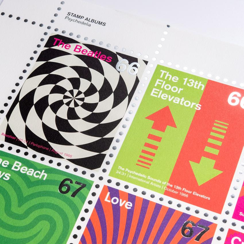 Colorful Posters With Iconic Rock Albums of Different Genres Reimagined ...