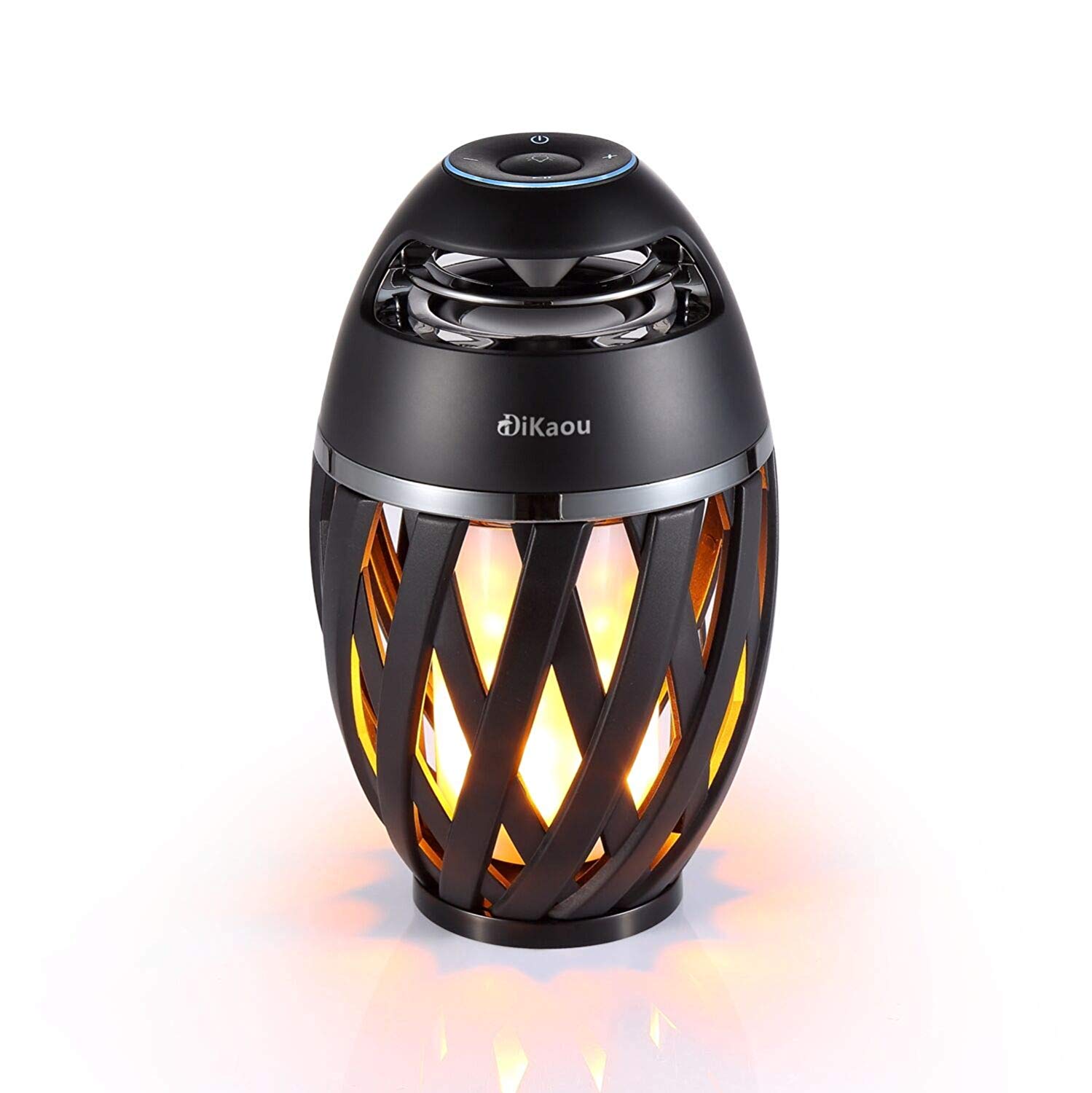 Elegant Wireless Speaker With a Flickering LED Flame