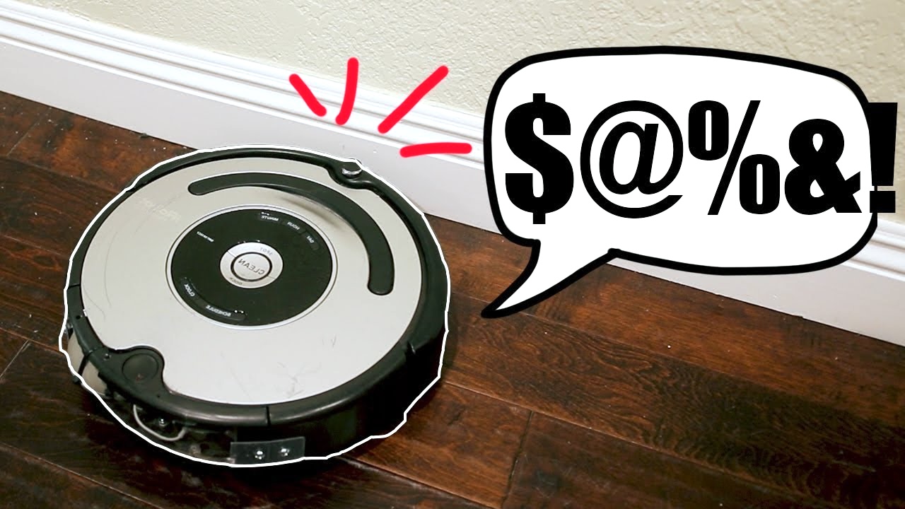 A Modified Roomba Robot Vacuum Cleaner That Screams and Curses When It ...