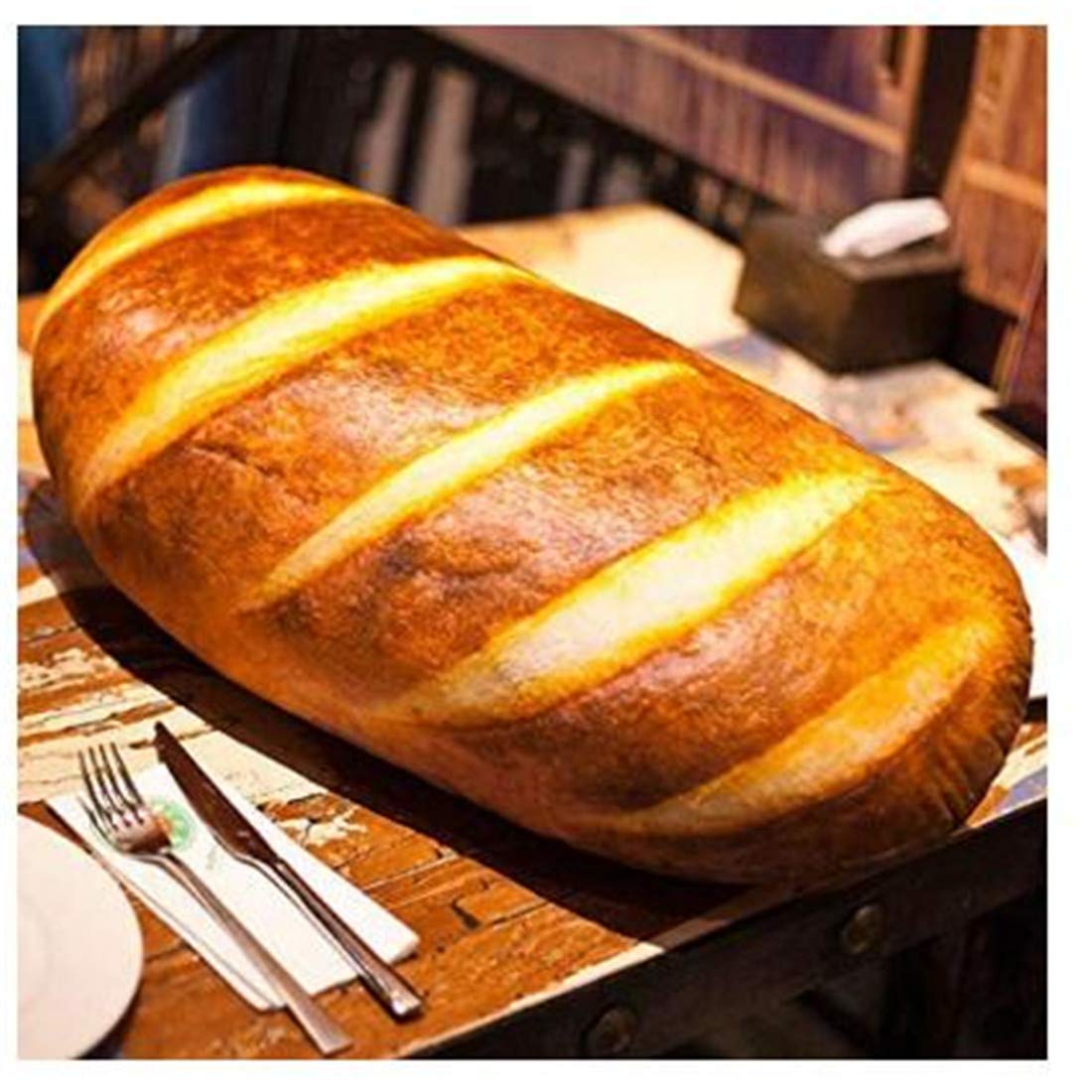A Fresh-Baked French Bread Plush Pillow