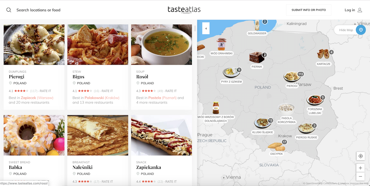 TasteAtlas, An Interactive Map That Plots Where Popular Local Food ...