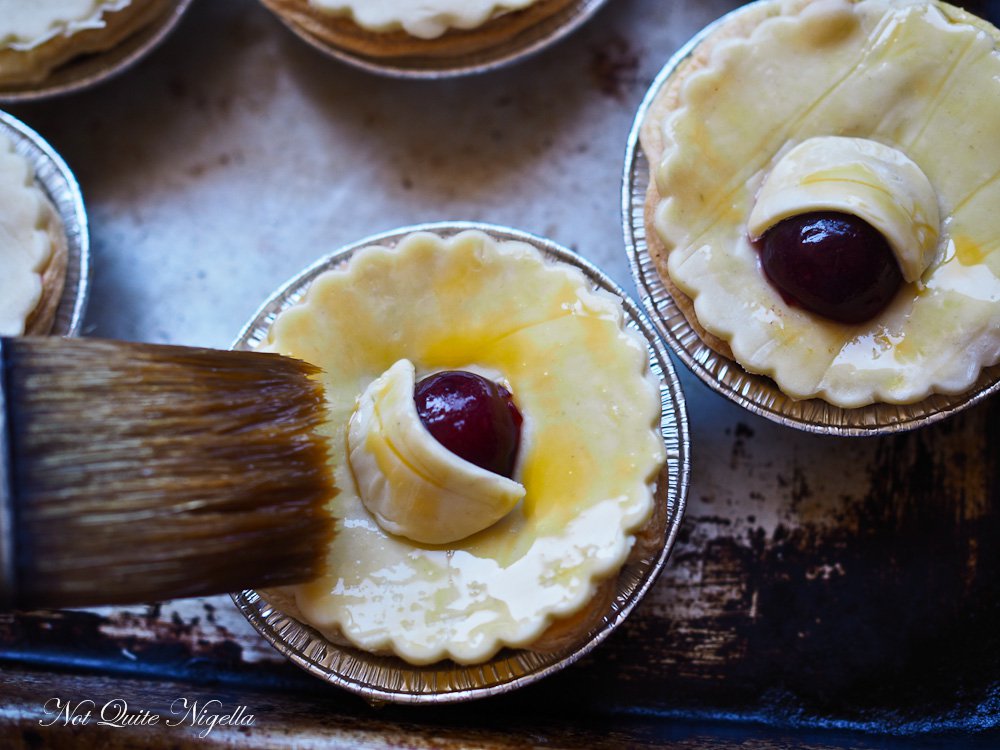 Creepy Rhubarb 'Eye' Pies