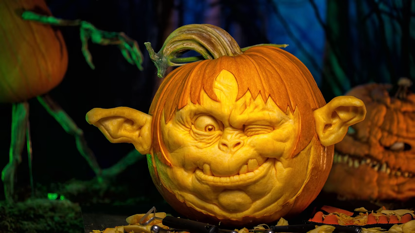 A Tour Inside a Master Pumpkin Carver's Studio