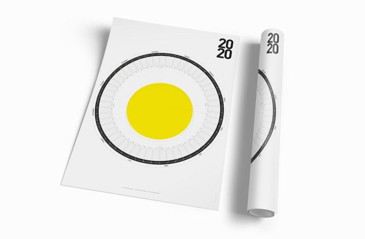 Clever 2020 Circular Calendars That Visualize the Possible Annual Hours ...
