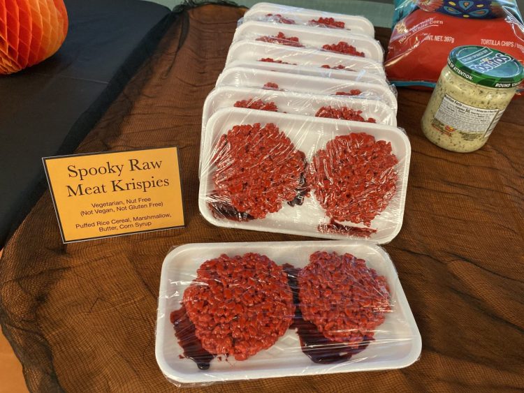 Bloody Raw Hamburger Rice Krispies Treats