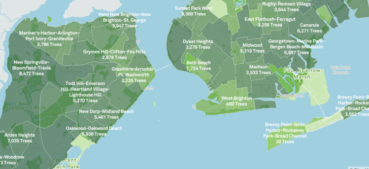 An Interactive Map That Shows All the Public Trees in Each Neighborhood ...
