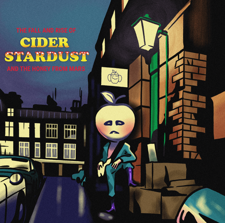 Clever Cider Labels Based on Iconic Album Covers