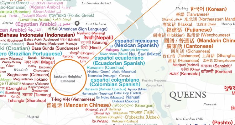 A Beautiful Map Showing the Wide Array of Languages Spoken Throughout ...