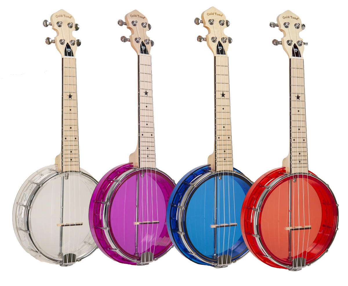 Transparent Banjo Ukulele That Lights Up When Played