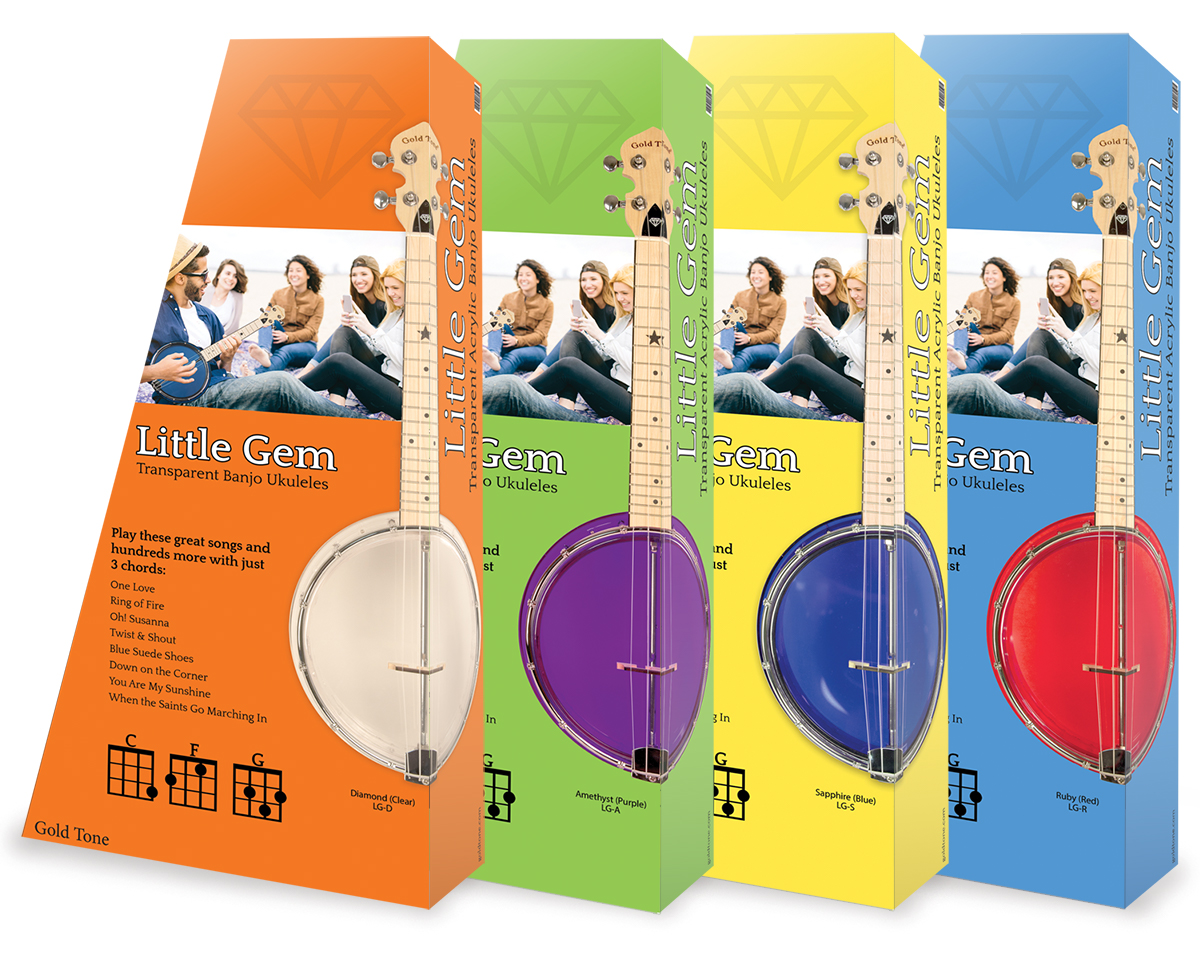 Transparent Banjo Ukulele That Lights Up When Played