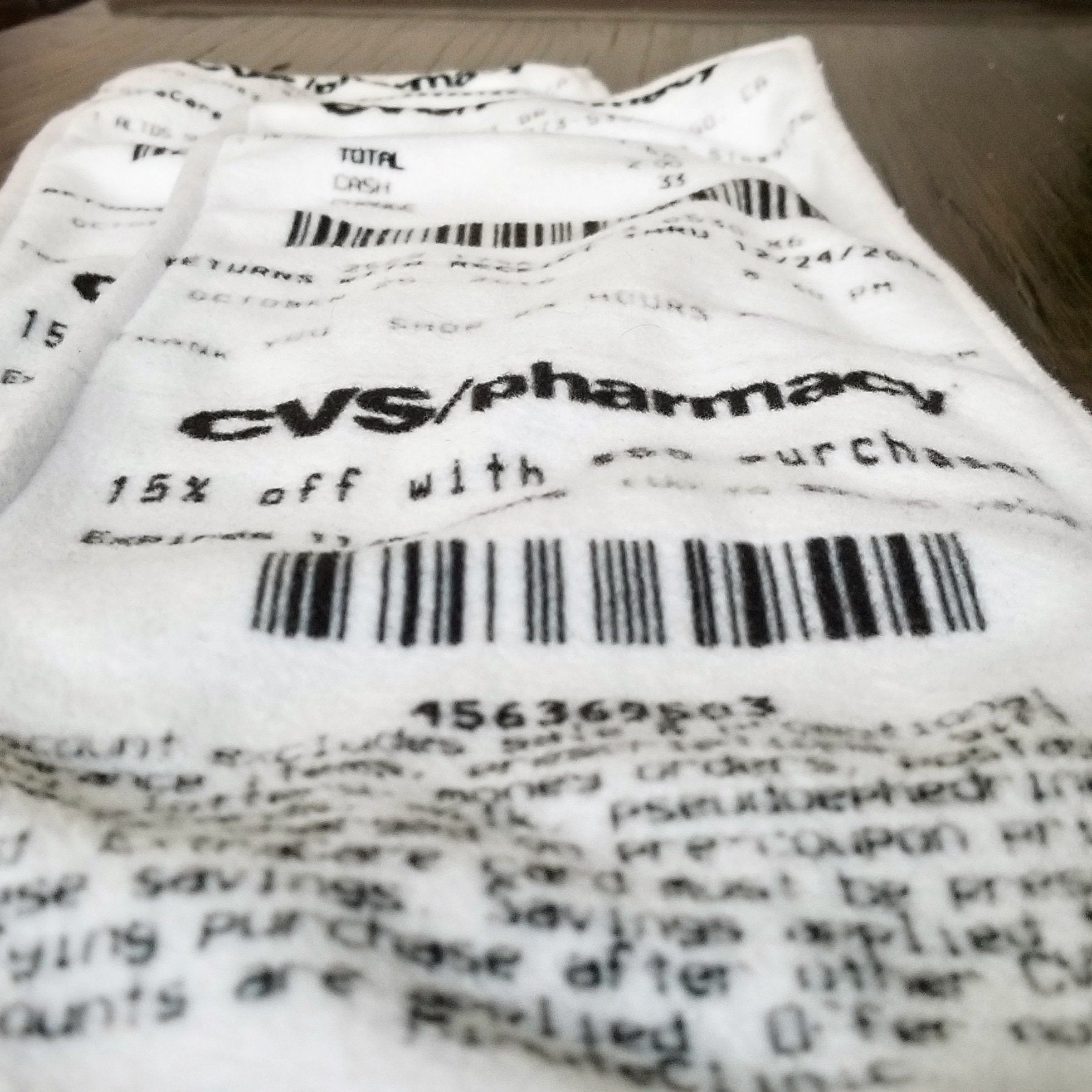 Cozy Fleece Scarf That Looks Like a Giant CVS Receipt