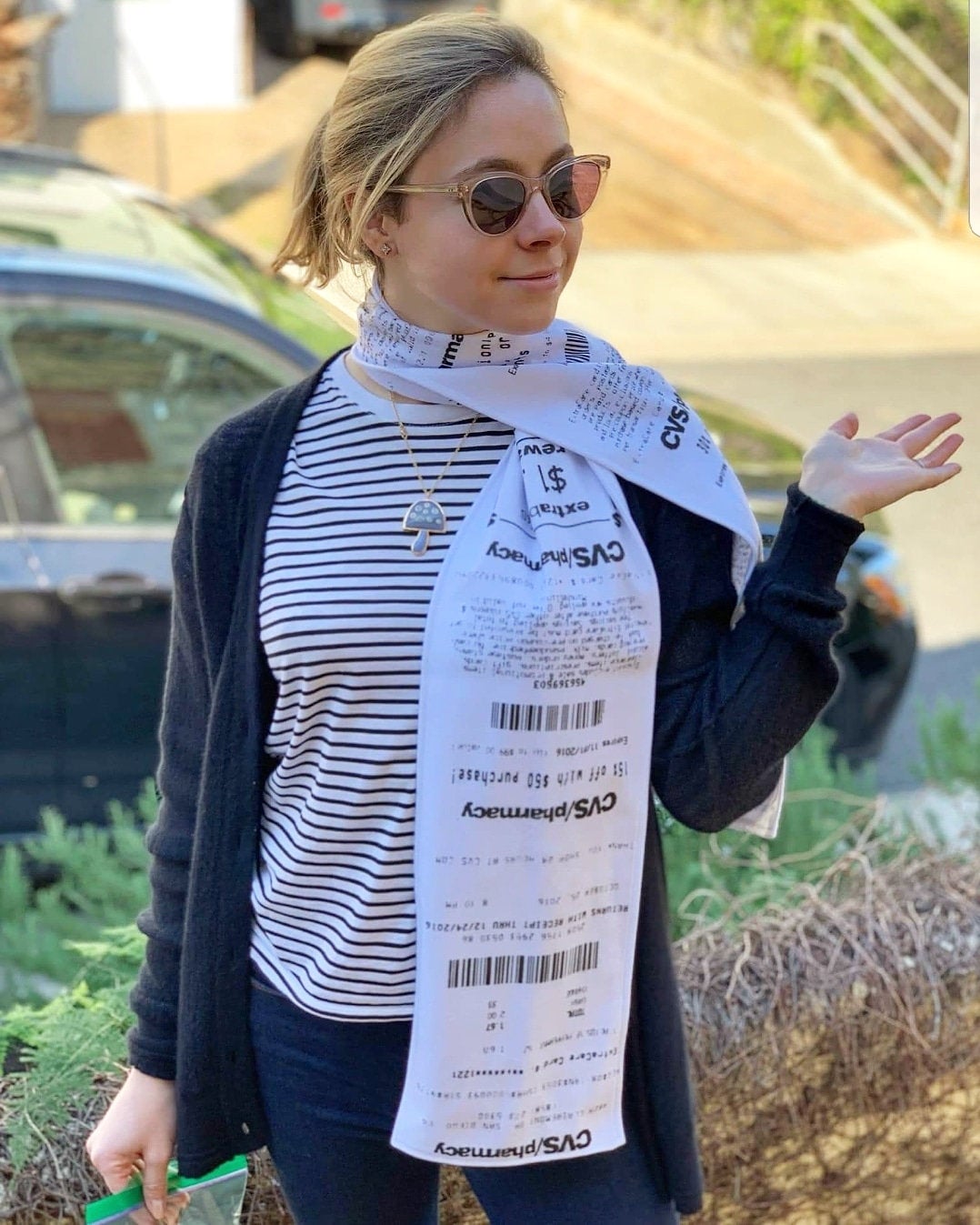 Cozy Fleece Scarf That Looks Like a Giant CVS Receipt