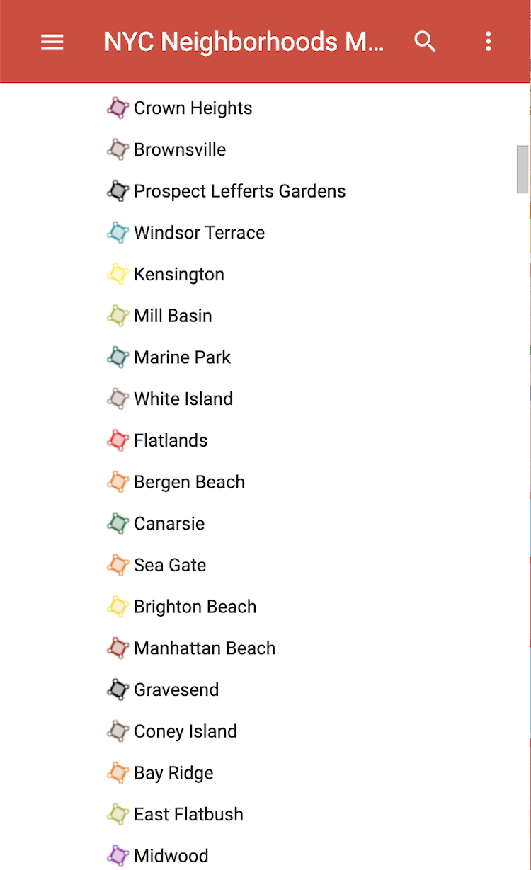 A Colorful Interactive Map That Shows Every Neighborhood Within New ...