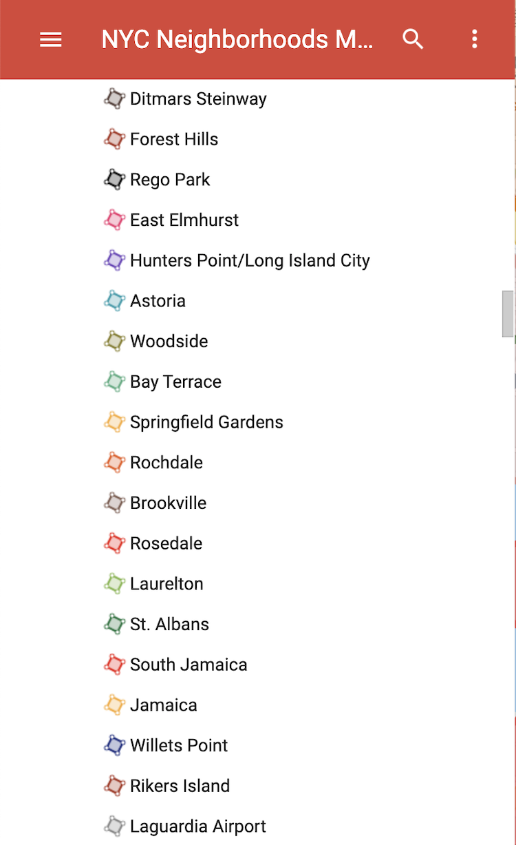 A Colorful Interactive Map That Shows Every Neighborhood Within New ...