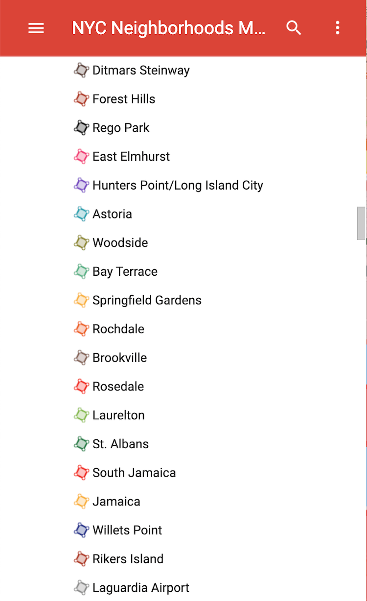 A Colorful Interactive Map That Shows Every Neighborhood Within New ...