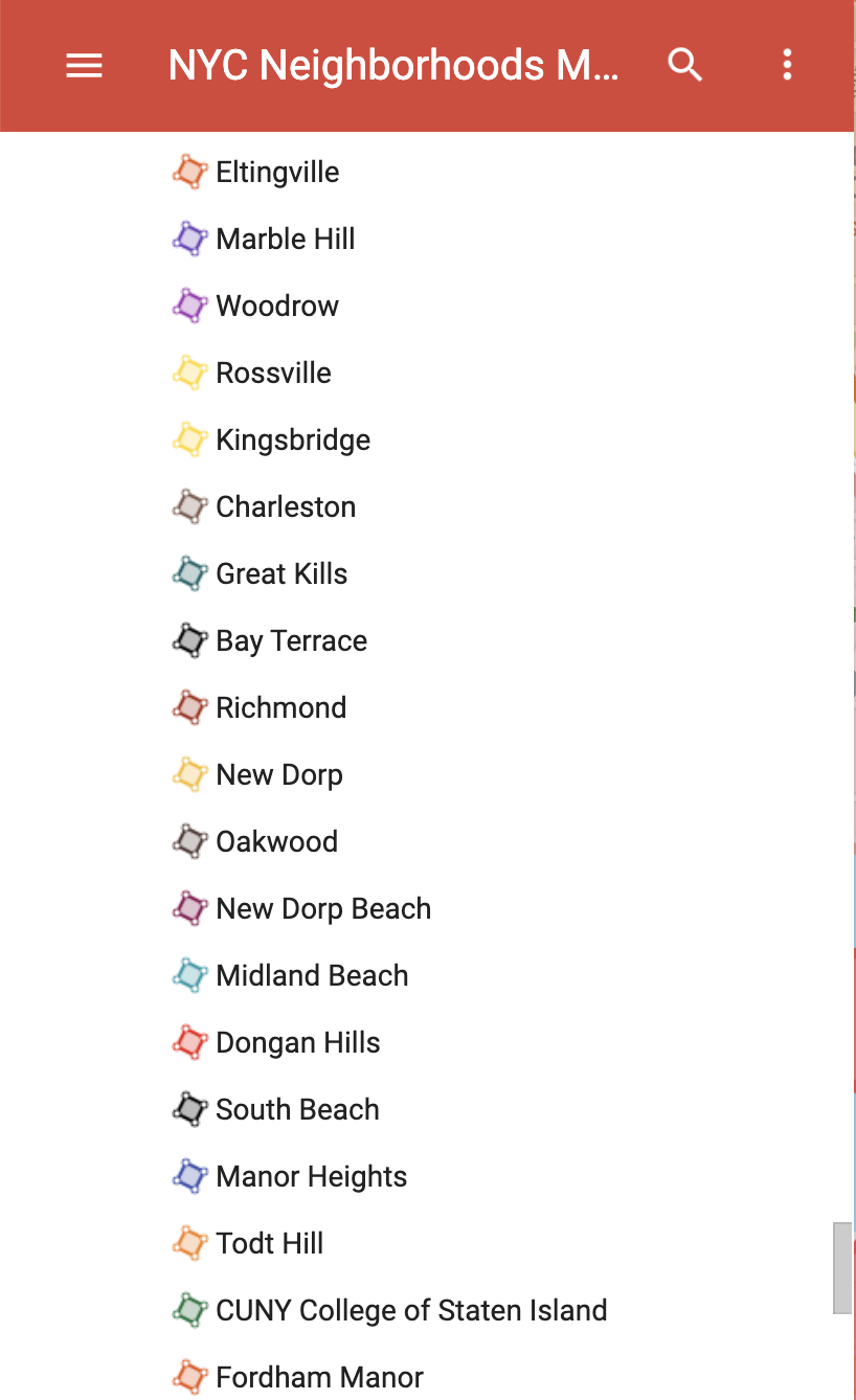 A Colorful Interactive Map That Shows Every Neighborhood Within New ...