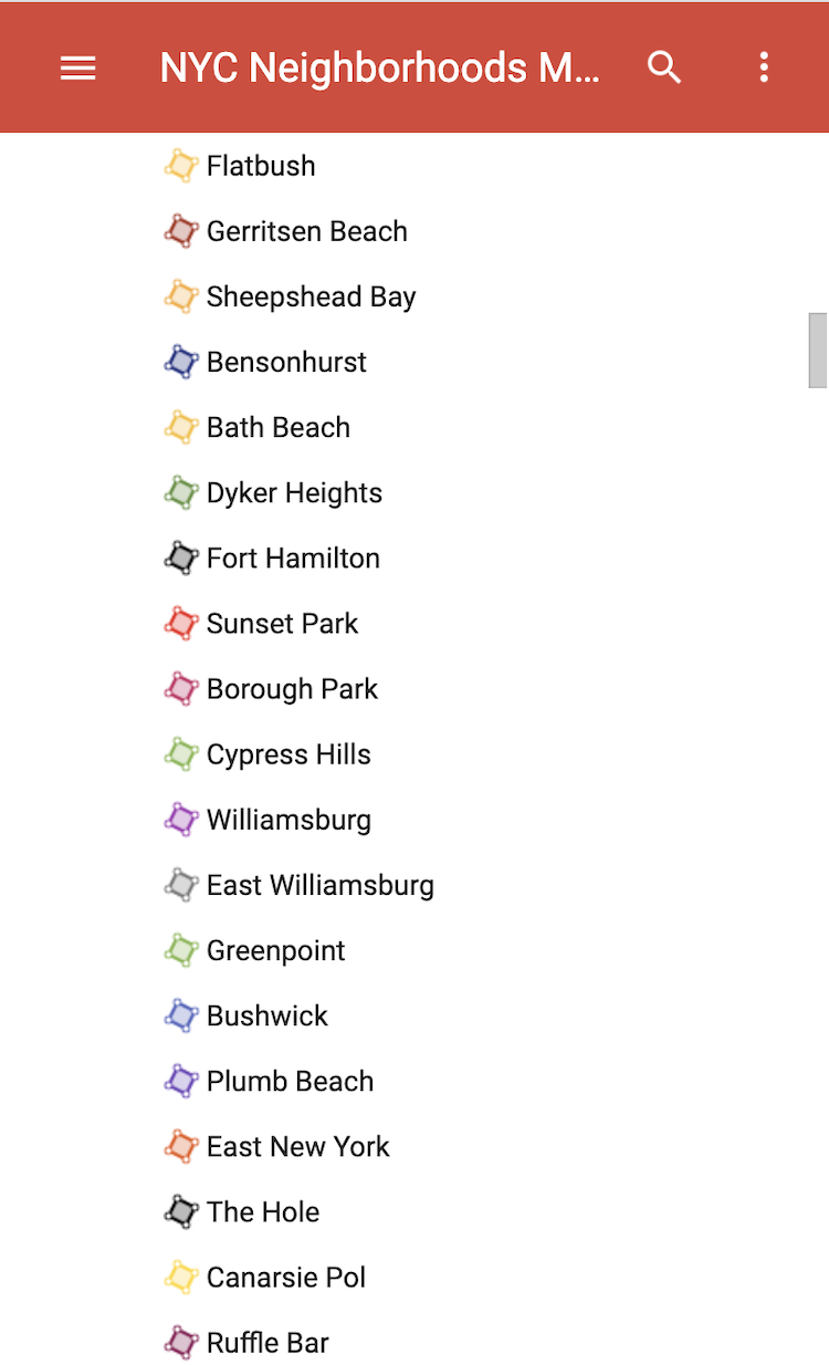 A Colorful Interactive Map That Shows Every Neighborhood Within New ...