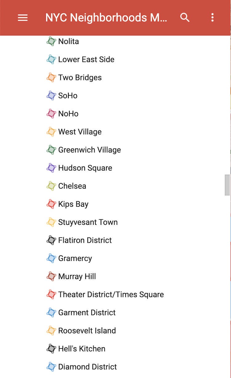 A Colorful Interactive Map That Shows Every Neighborhood Within New ...