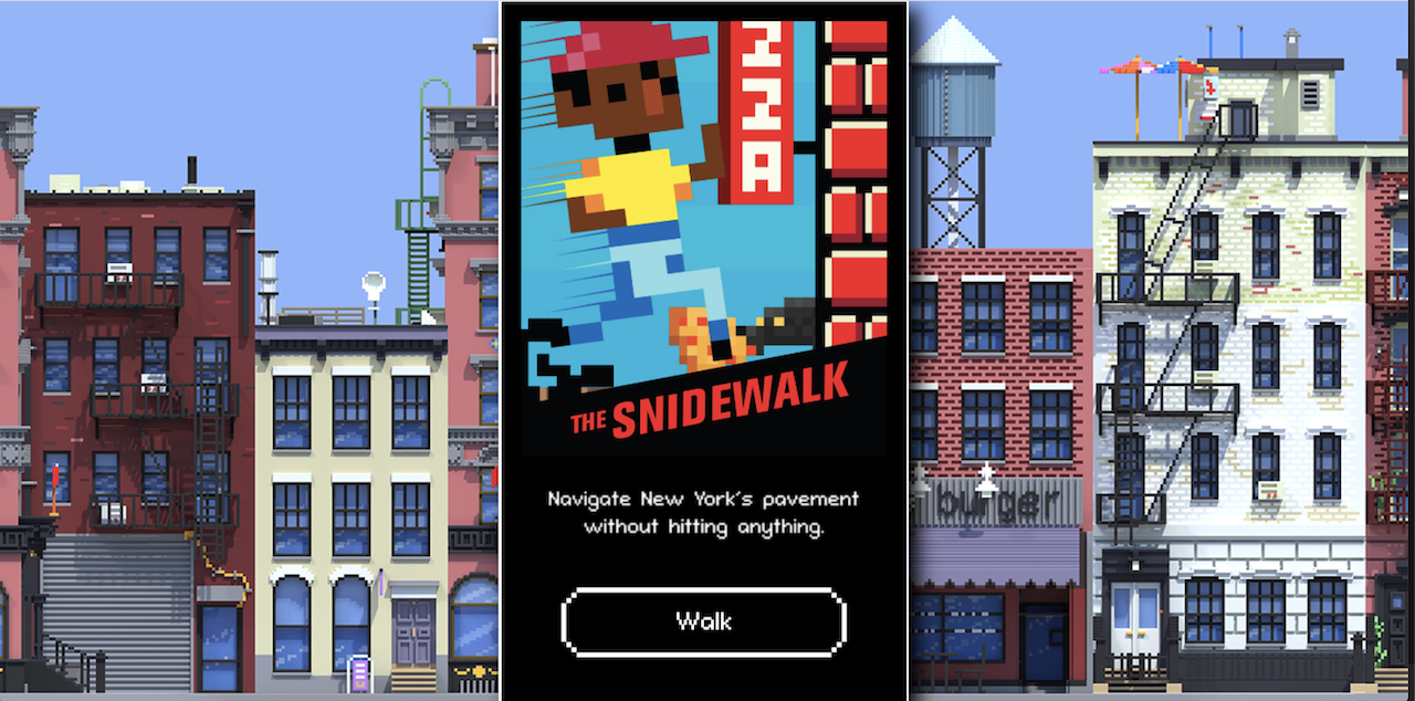 The Snidewalk, Amusing 8-Bit Game That Challenges Players to Virtually ...