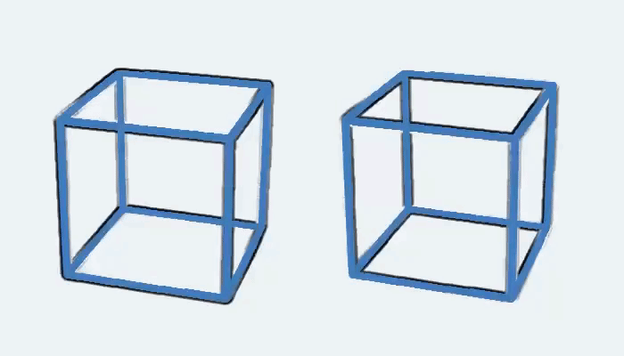 Incredible Optical Illusion That Makes Two Blue Boxes Appear to Rotate ...