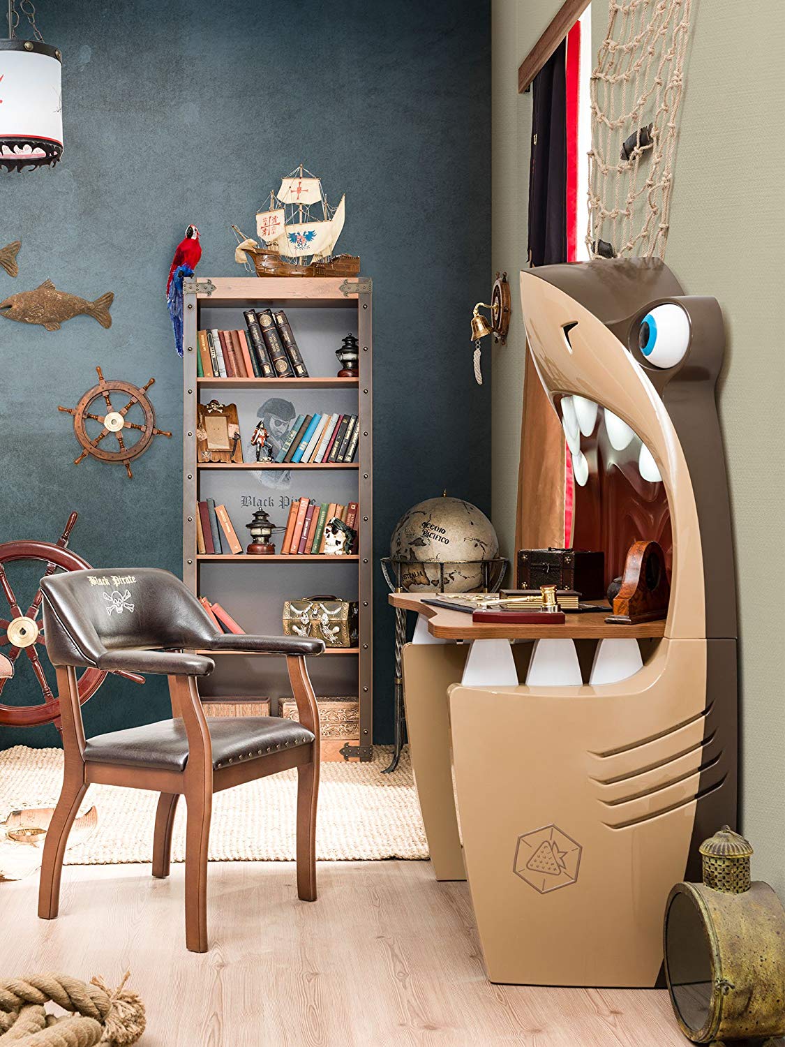 A Cleverly Designed Shark Desk for Kids