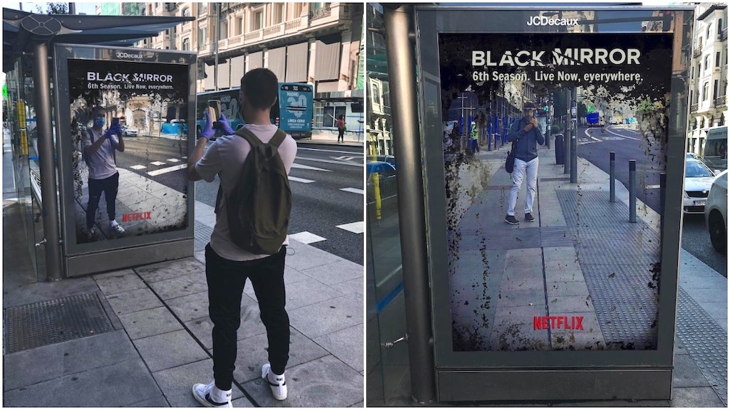 Art Imitates Life in Eerie Ad for 'Black Mirror' Season 6