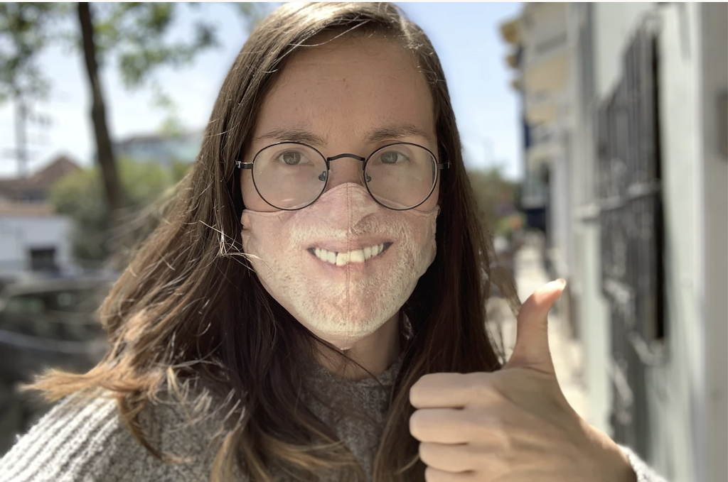 Clever Masks Custom Printed With Your Own Face