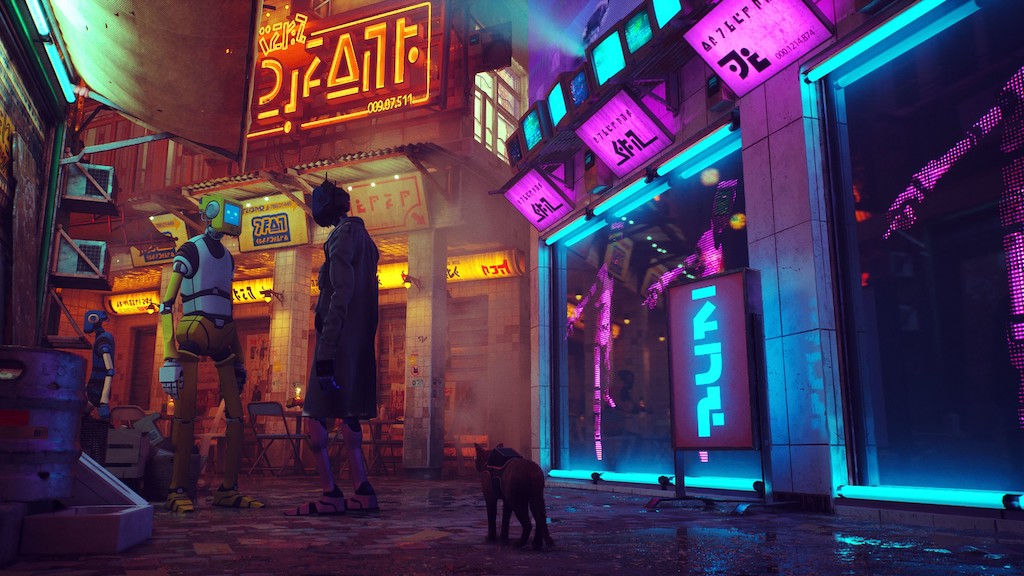 A Video Game Where You Play a Stray Cat Navigating a Futuristic ...