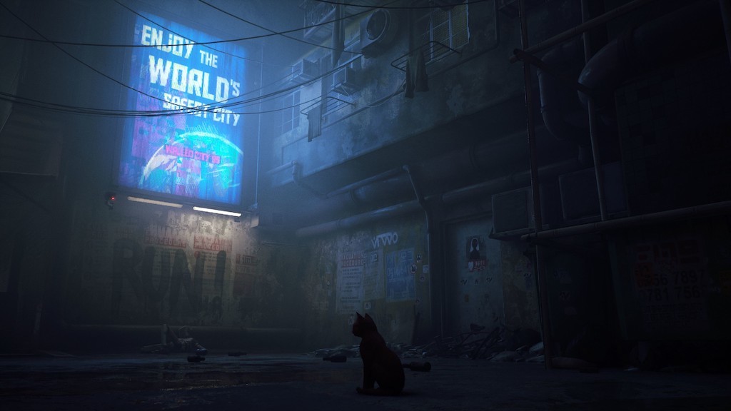 A Video Game Where You Play a Stray Cat Navigating a Futuristic ...