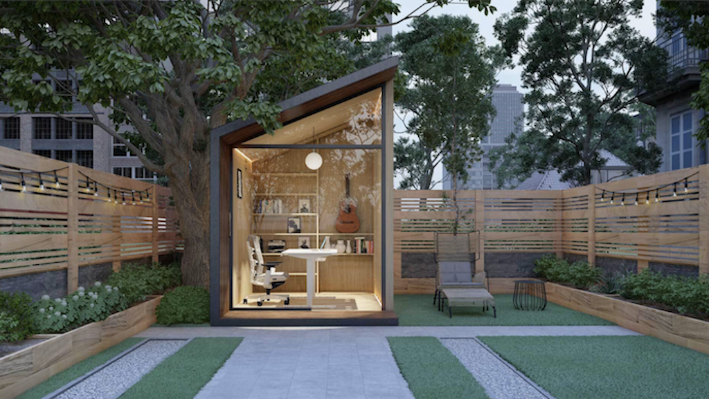 Zen Work Pod, A Backyard Home Office That Provides a Private Space ...