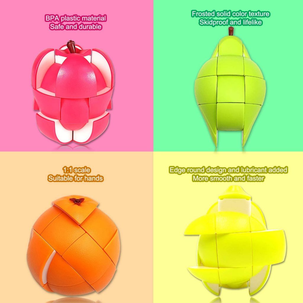 Unique Fruit Shaped Rubik's Cube Puzzles