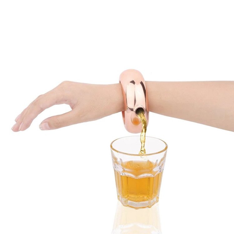 Strategically Designed Bracelet That Doubles as a Flask