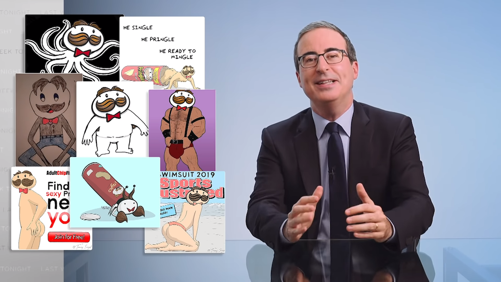 John Oliver Challenges Pringles to Reveal What Their Distinctive Mascot ...