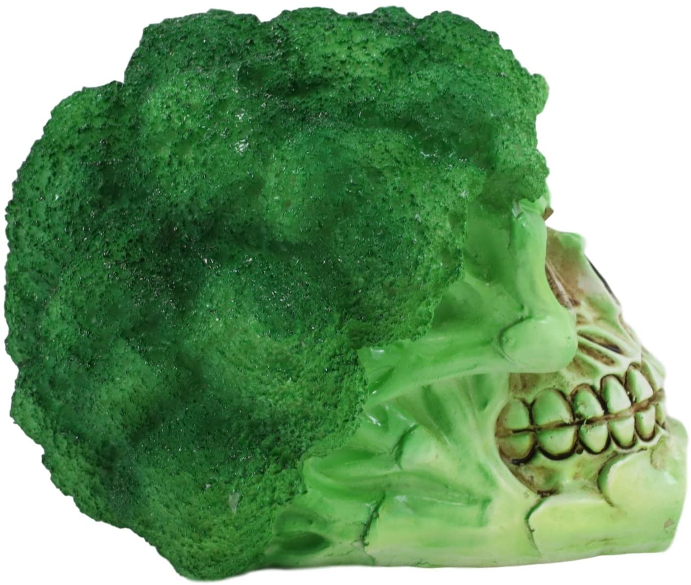 A Rather Odd Broccoli Skull Decorative Statue