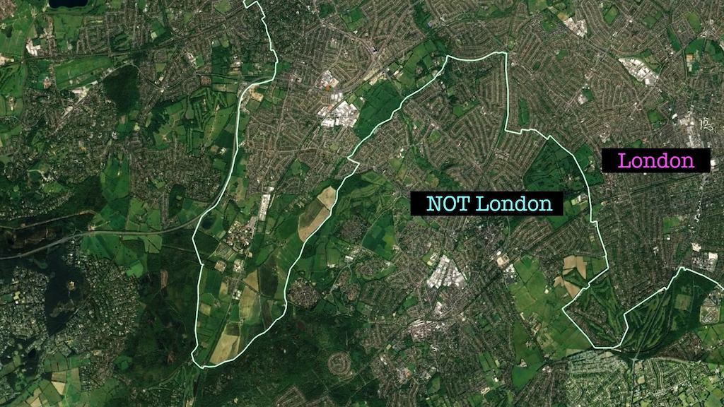 How the Current Borders of London Were Determined
