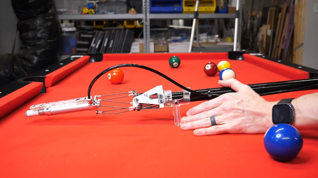 A Handy Robotic Pool Cue That Sinks Impossible Shots